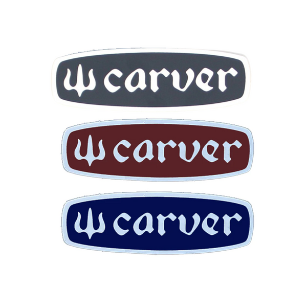 Carver Text Logo Sticker - Skate Society