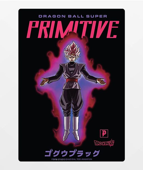 Primitive Goku Black Sticker - Black - Skate Society