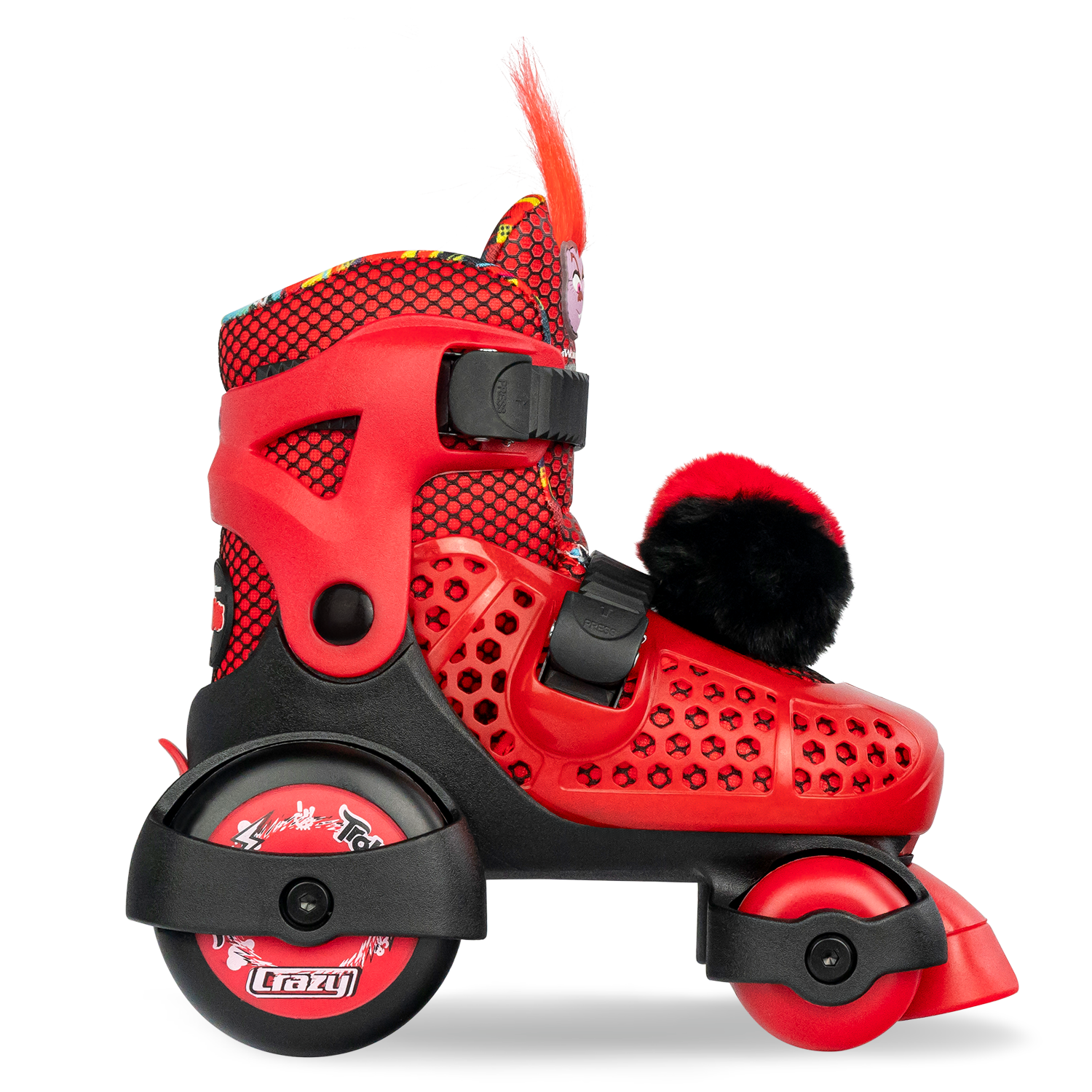 Skate Key Crazy Skates - Hard Shell, Aluminum Frame, Dual Lock, 16.5x14 ...