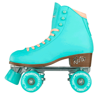 Crazy Retro Roller Skates Teal - Skate Society