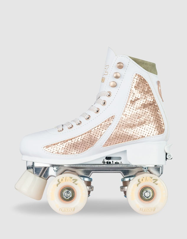 Crazy Glitz Adjustable Roller Skates Rose Gold - Skate Society