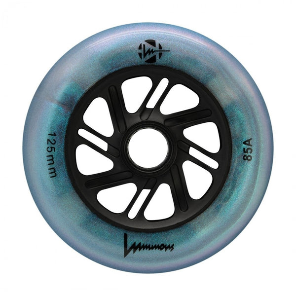 Luminous LED Inline Wheels Glitter 125mm 85a Each - Skate Society